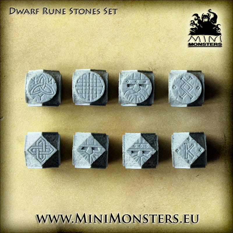 Dwarf Rune Stones - Mini Monsters