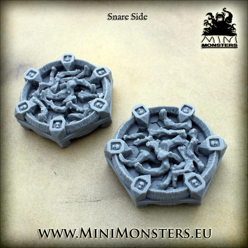 Ambergrad Snare Hex Tokens - Mini Monsters